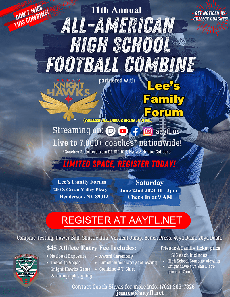 Las Vegas Youth Football: All American Football Camps and Combines